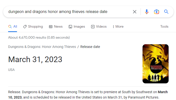 ‎March picks: The movies and TV you can't miss - Incorrect release date | IMDb Community Forums