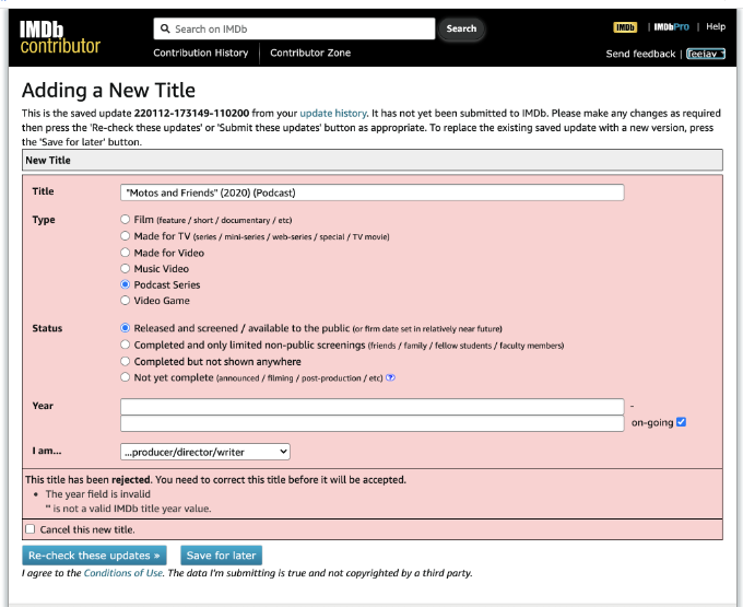 ‎Adding Podcast | IMDb Community Forums