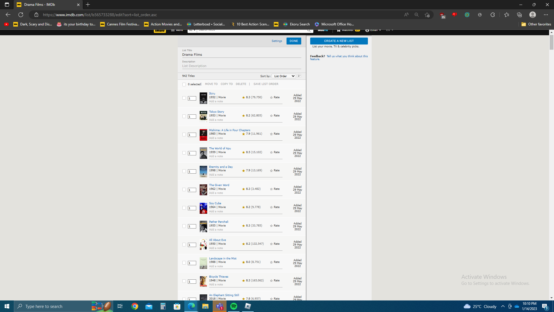 ‎List numbers are incorrect again. | IMDb Community Forums