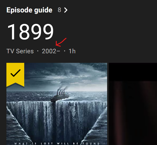 ‎1899 release date issue. | IMDb Community Forums