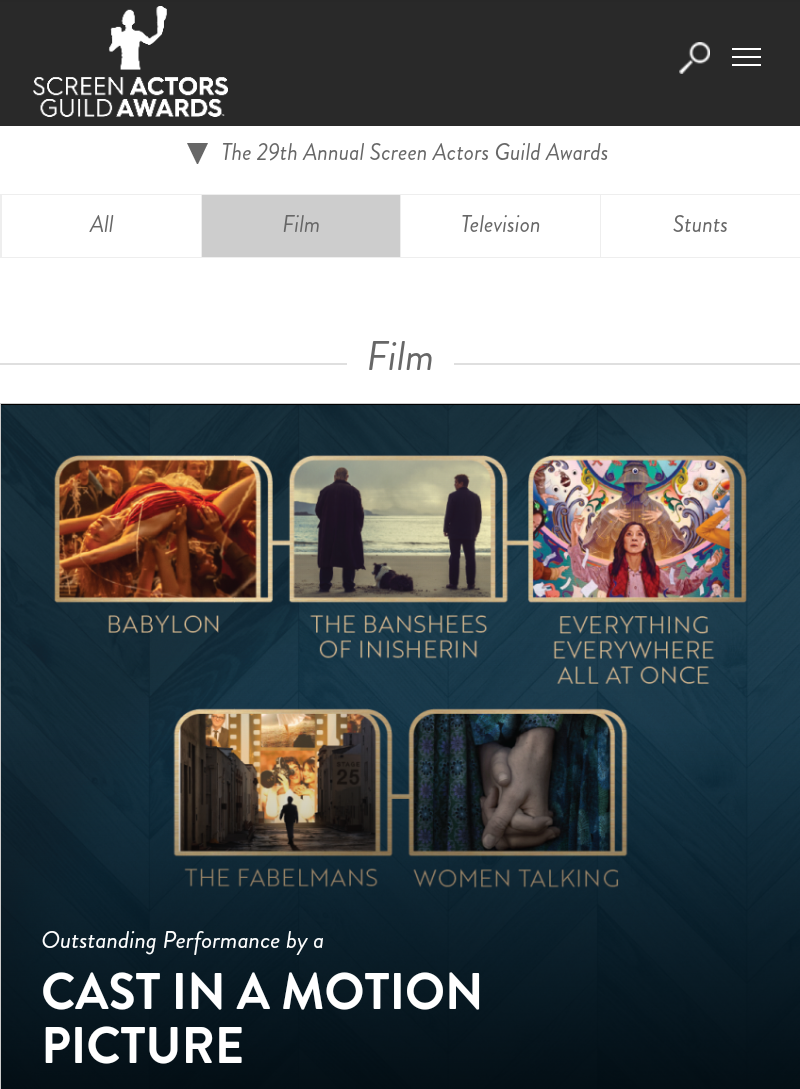 ‎LIVE POLL: SAG 2023 — Best Movie Ensemble | IMDb Community Forums