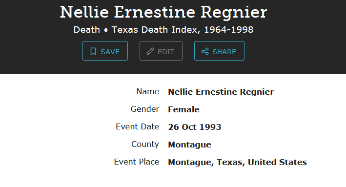 ‎Nellie Walker wrong birth and death date continued | IMDb Community Forums