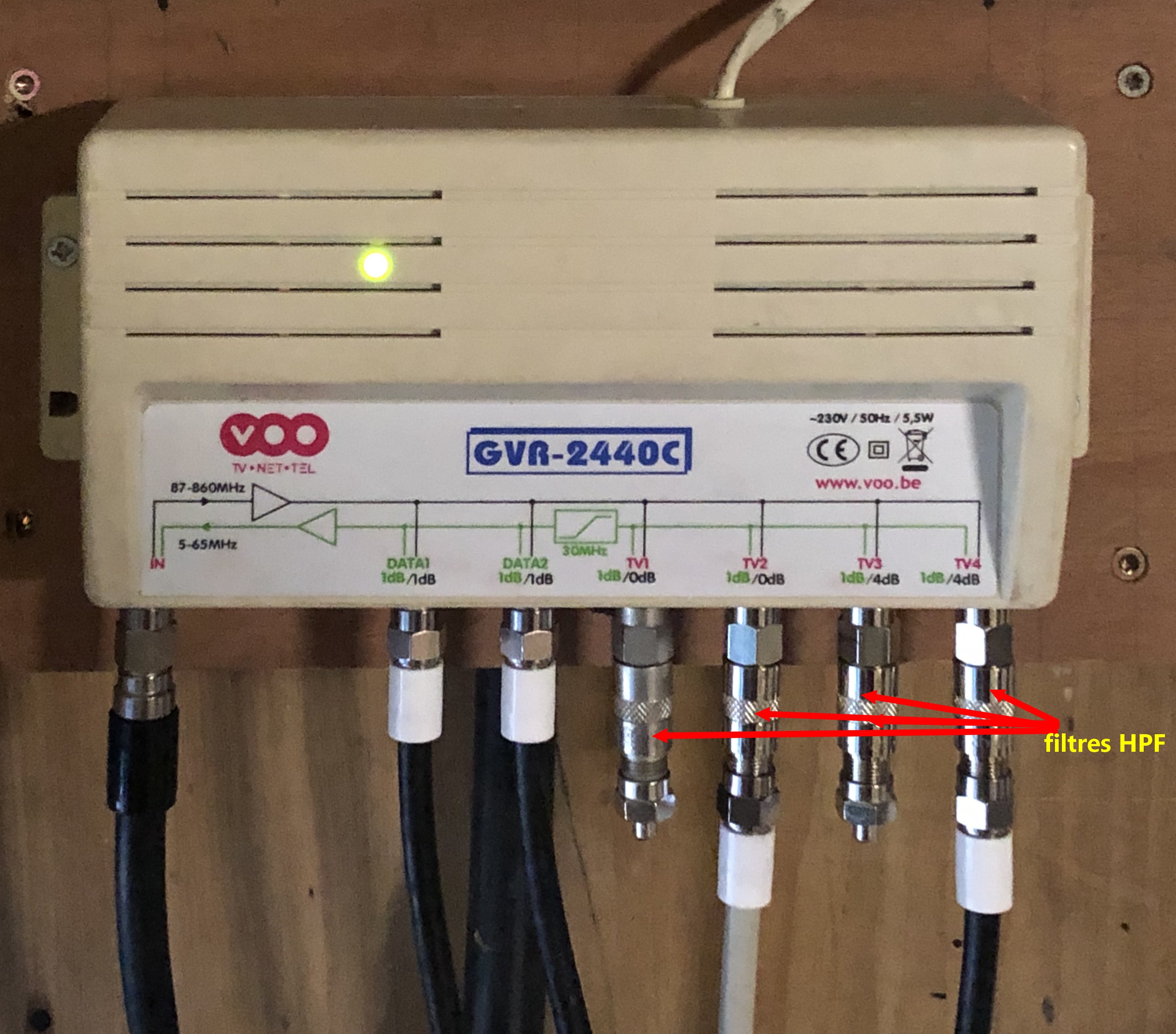 ‎Coax entre ampli NIU et box Evasion | Le Forum VOO