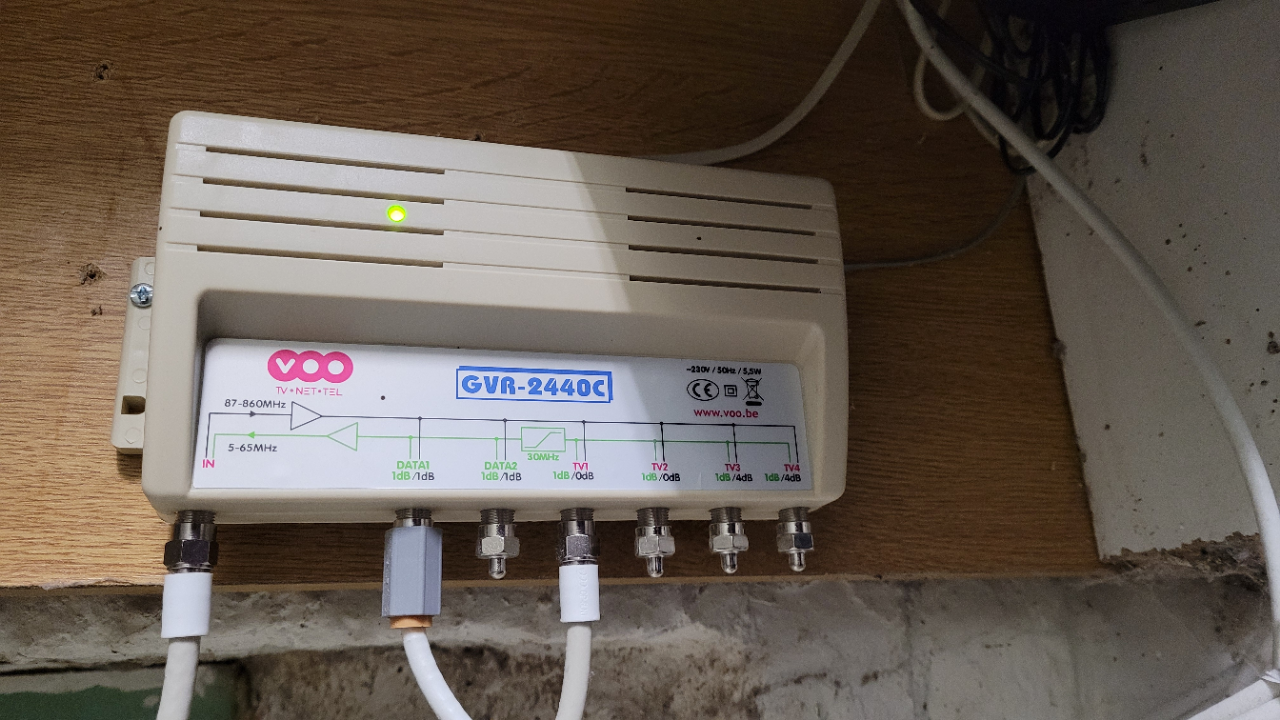 ‎Coax entre ampli NIU et box Evasion | Le Forum VOO