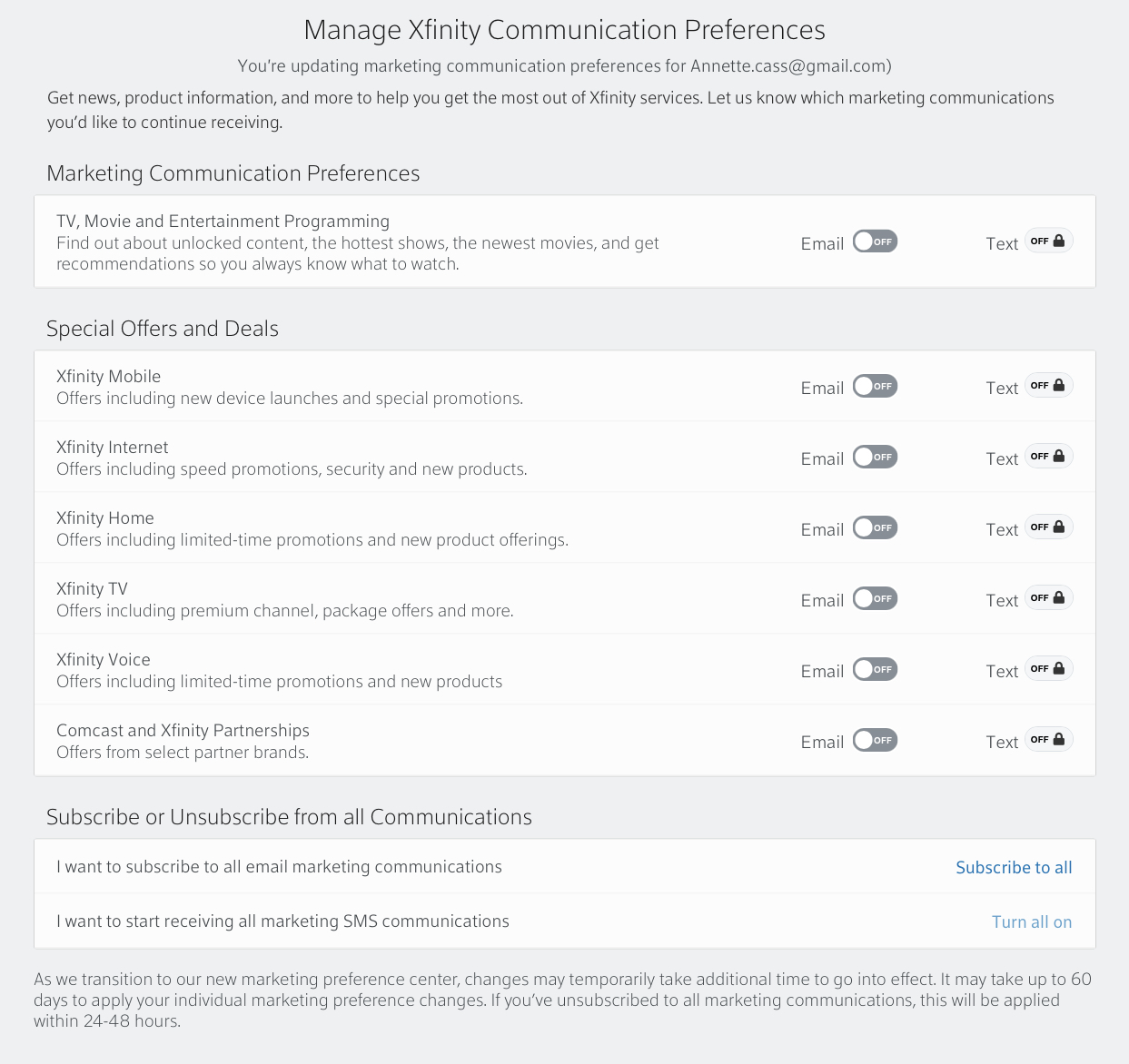 ‎Cannot unsubscribe from Xfinity email Advertisements | Xfinity ...