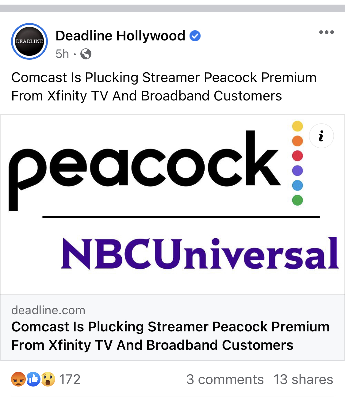 ‎Free Peacock | Xfinity Community Forum