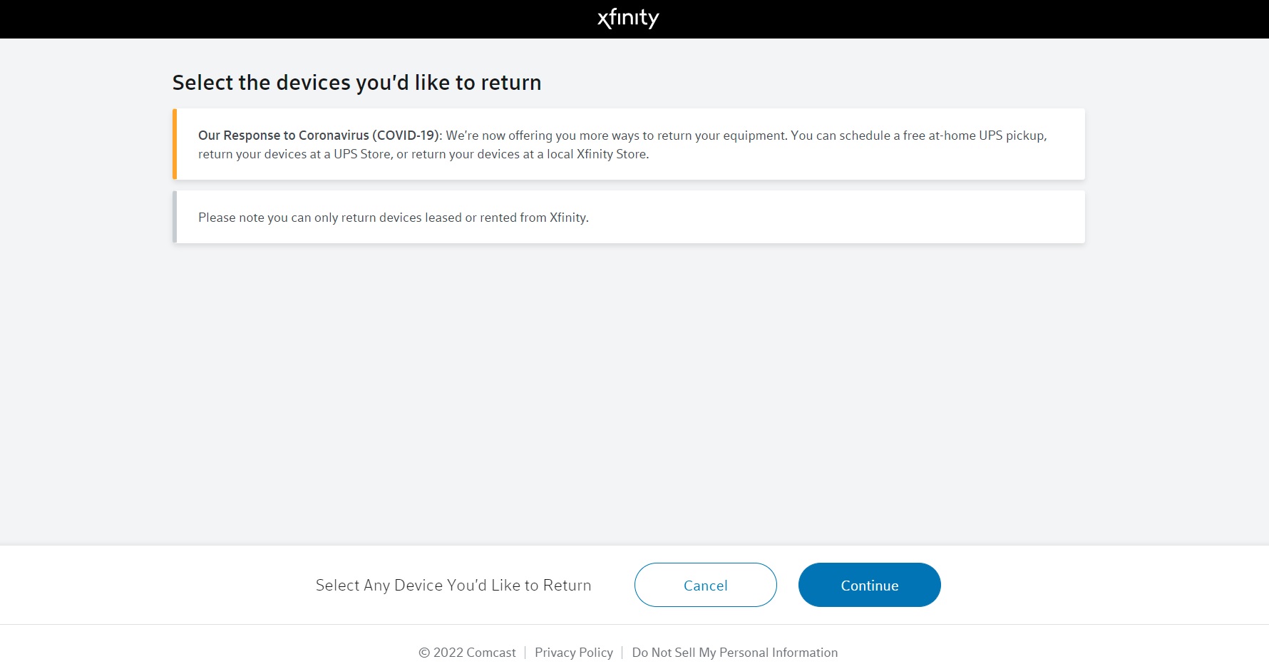  I Can t Return My Xfinity Equipment Xfinity Community Forum