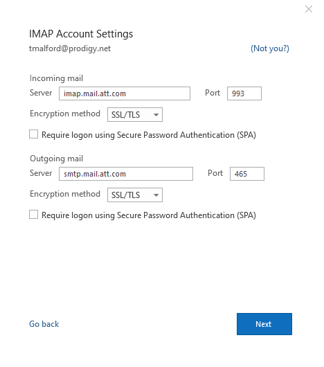 Outlook Setup And IMAP Password AT T Community Forums outlook-setup-and-imap-password-at-t-community-forums