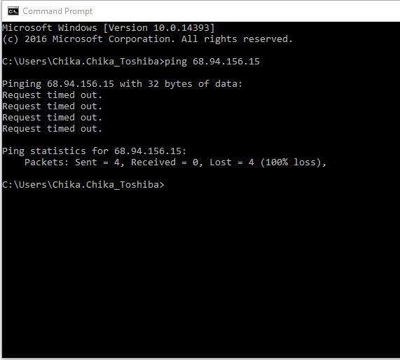 ‎Ping to Primary DNS fail on Netgear 7550 | AT&T Community Forums