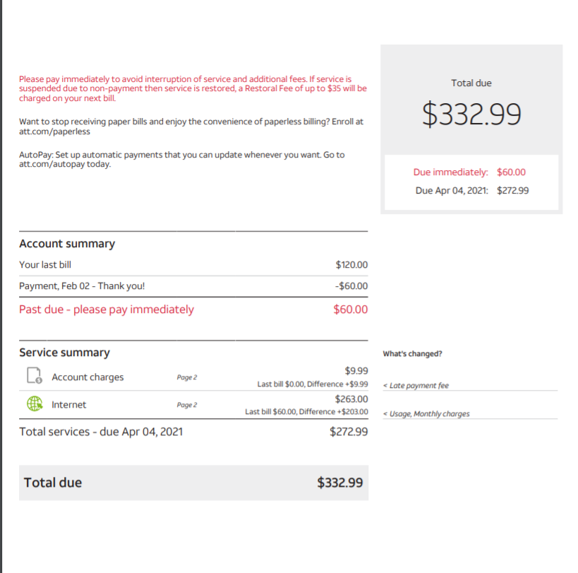 ‎billing dispute | AT&T Community Forums