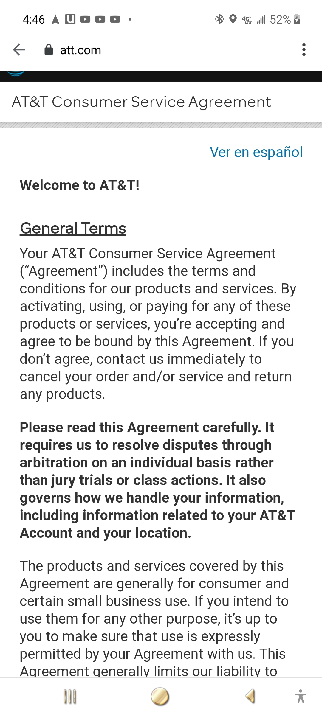 New Terms of Service | AT&T Community Forums
