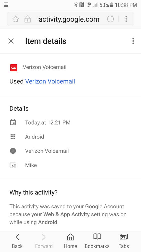‎Why does Verizon show up on my activity | AT&T Community Forums