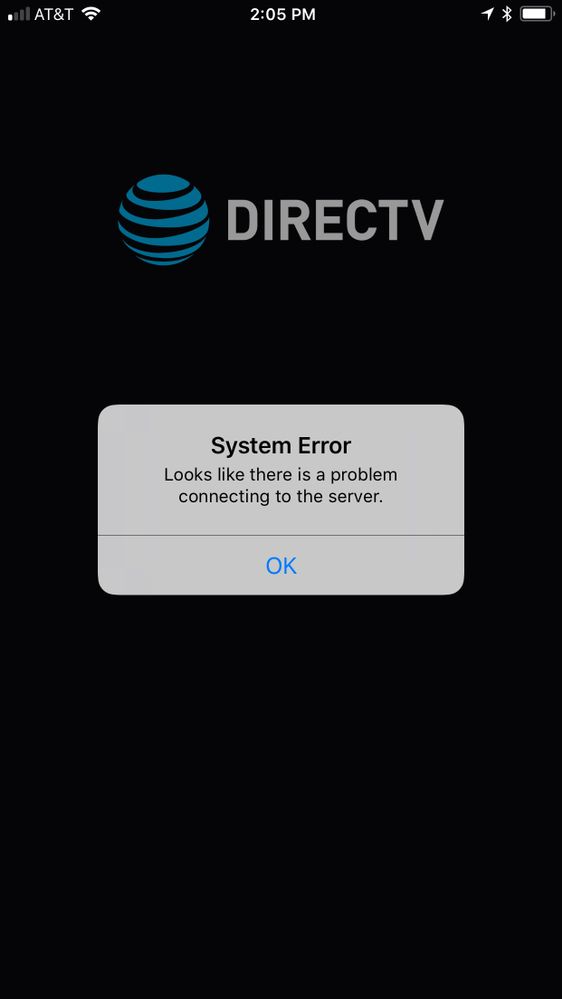 System error direct tv apps on iPhone and ipad | DIRECTV Community Forums