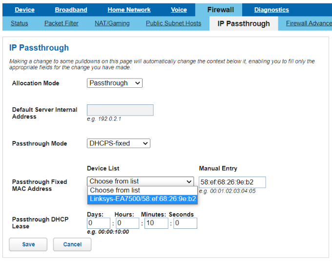 ‎Setup BGW320-500 as just a gateway before your own router (Passthrough ...